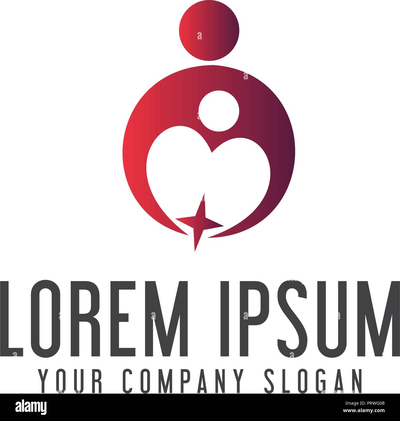 Symbol family support Stock Vector Images - Alamy