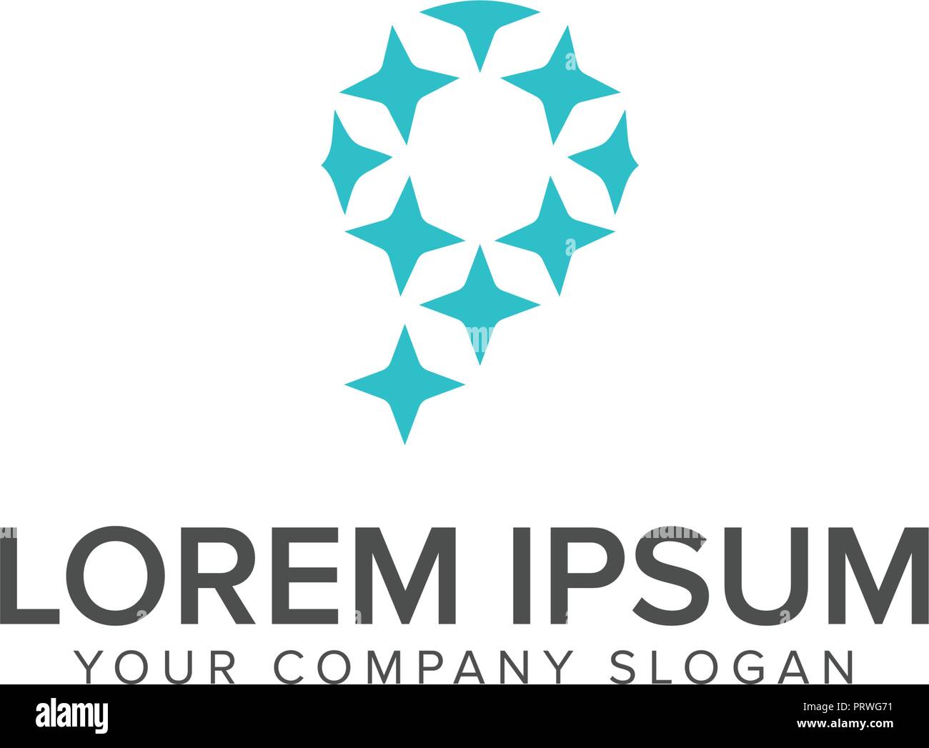 nine star logo design concept template Stock Vector Image & Art - Alamy