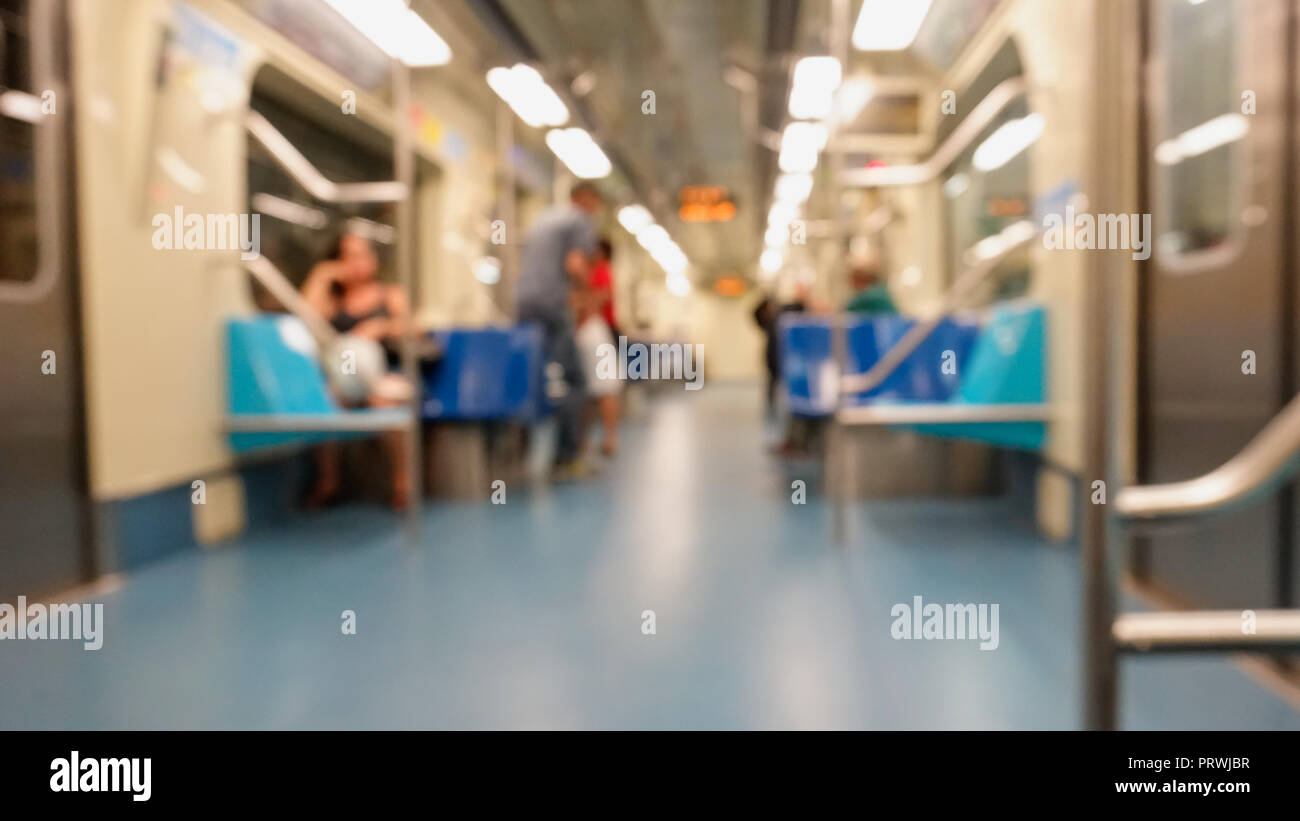 Train unfocused hi-res stock photography and images - Alamy