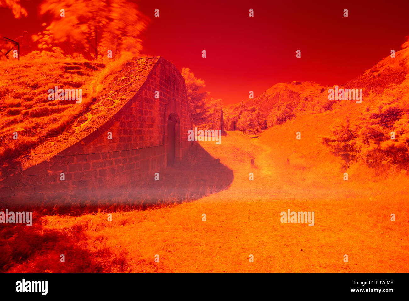 Infrared Image, France, High Alps, Example of Digital IR image, before ...