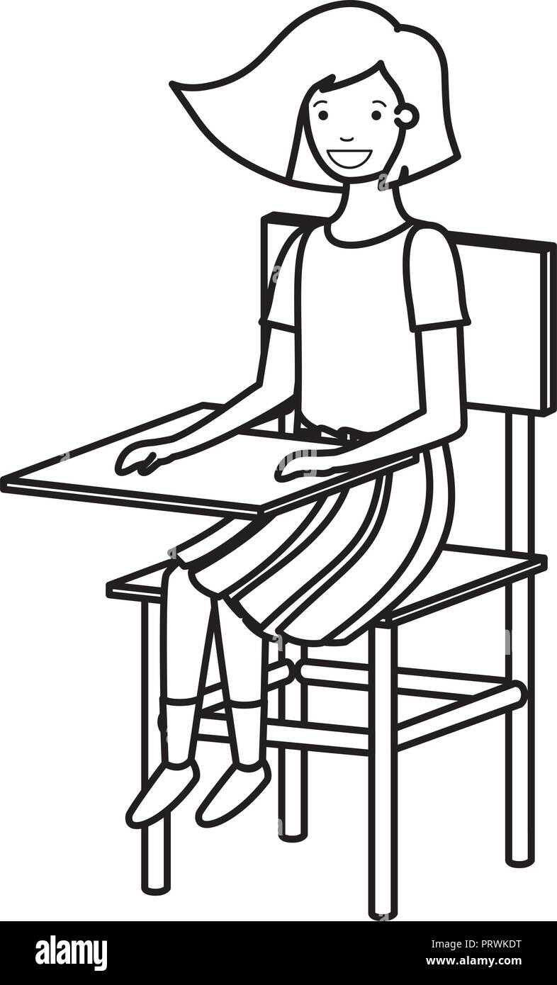 School Chair Drawing