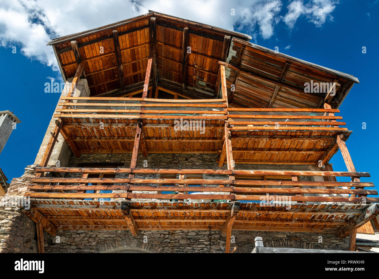 Saint-Véran, High Alps, France, 09/2016 The village of Saint Veran, the ...