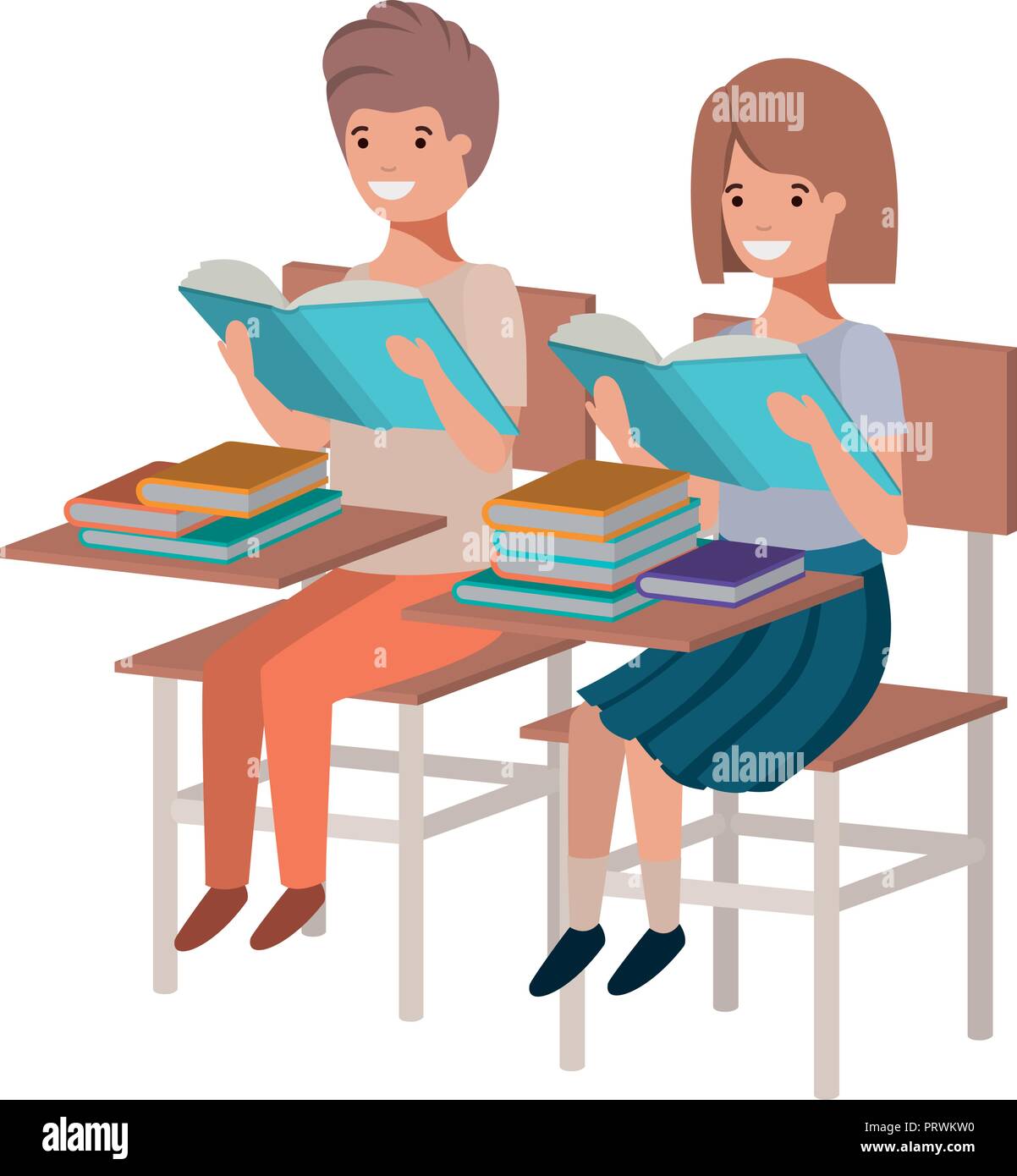 Class room reading text child Stock Vector Images - Alamy