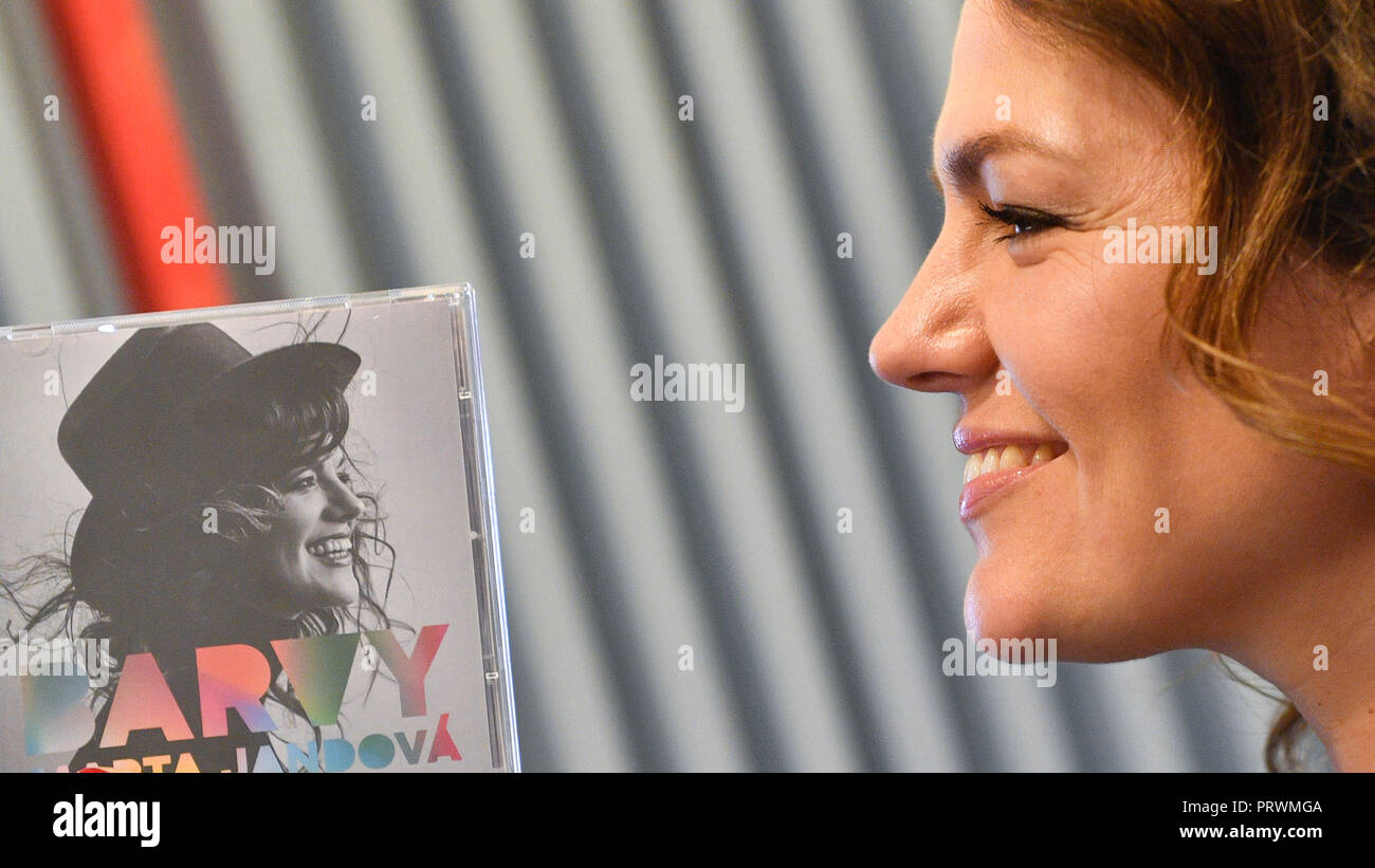 Prague, Czech Republic. 03rd Oct, 2018. Czech singer Marta Jandova ...