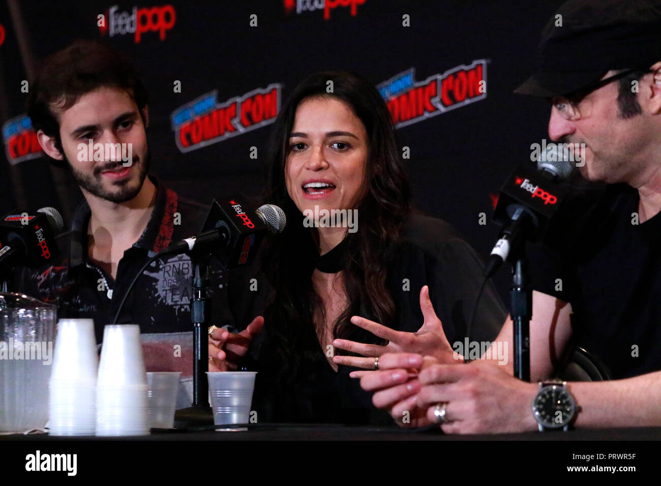 New York, NY, USA. 4th Oct, 2018. Racer Rodriguez, Michelle Rodriguez ...