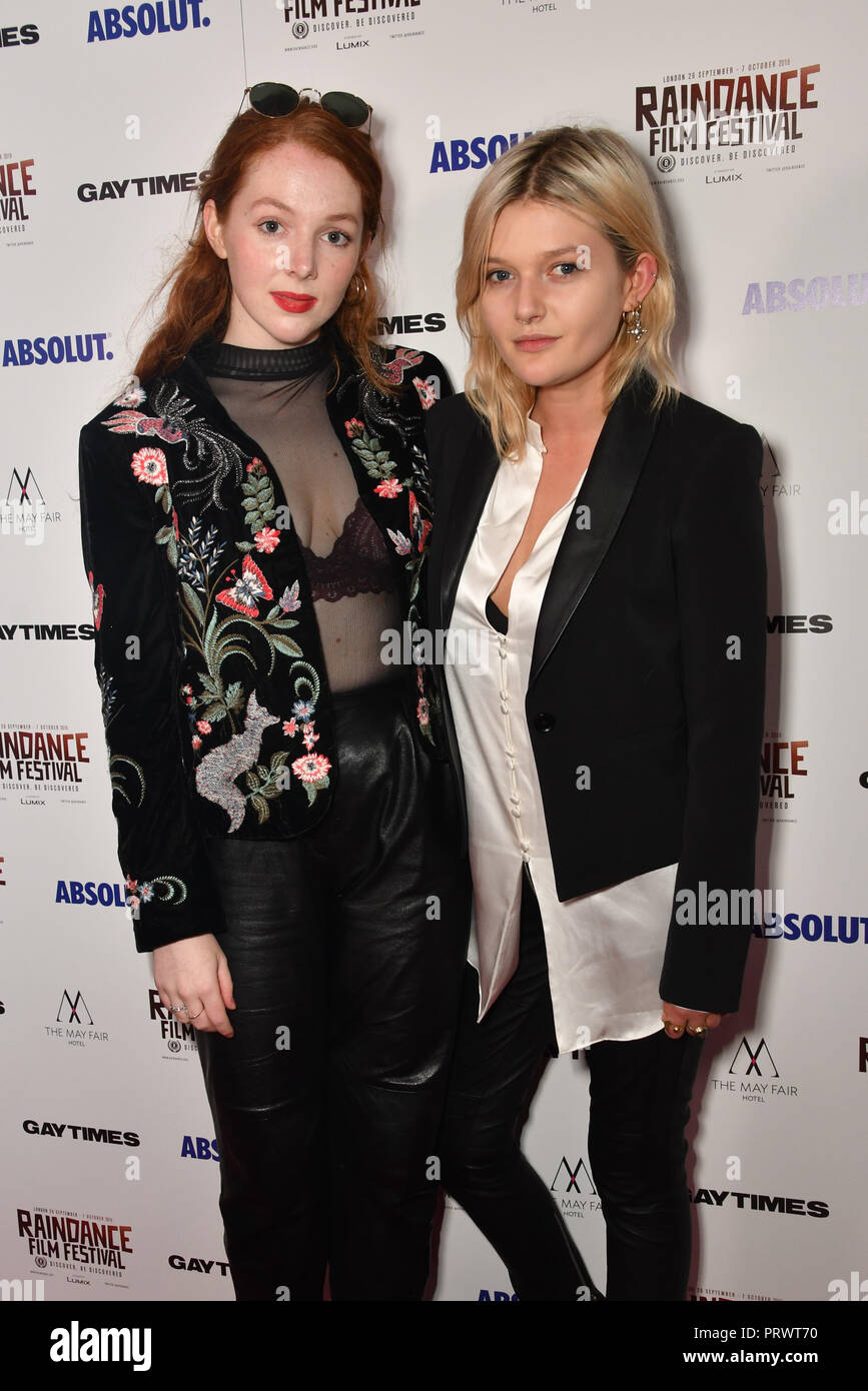 London, UK. 4th October, 2018. Sophie Kennedy Clark (R) Lucy Rose ...