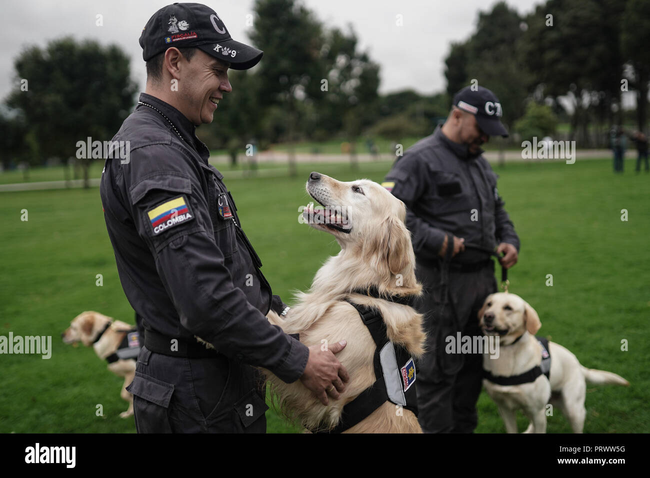 Bogota, Colombia. 4th Oct, 2018. Members of the Colombian Technical ...