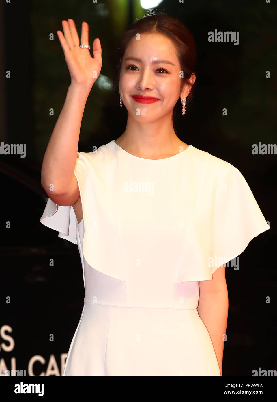 05th Oct, 2018. S. Korean actress Han Ji-min South Korean actress Han Ji-min attends the red ...