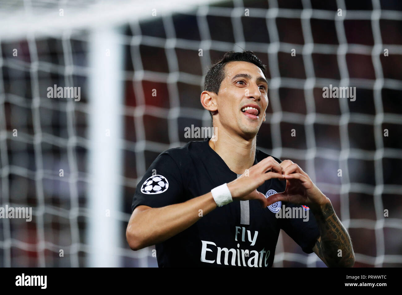 Paris, France. Credit: D. 3rd Oct, 2018. Angel Di Maria (PSG) Football ...
