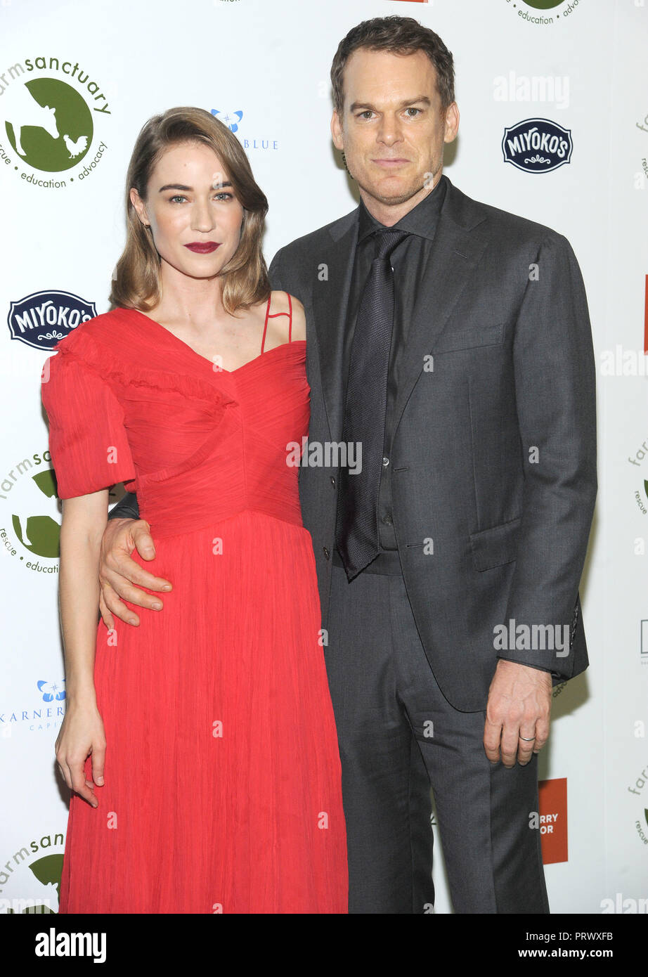 New York, NY, USA. 04th Oct, 2018. Morgan Macgregor and actor Michael C ...