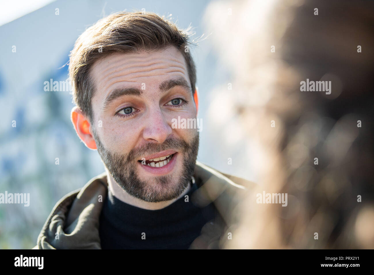 Munich, Bavaria. 04th Oct, 2018. Johannes Sumpich alias Josh. speaks in dpa interview. The ...