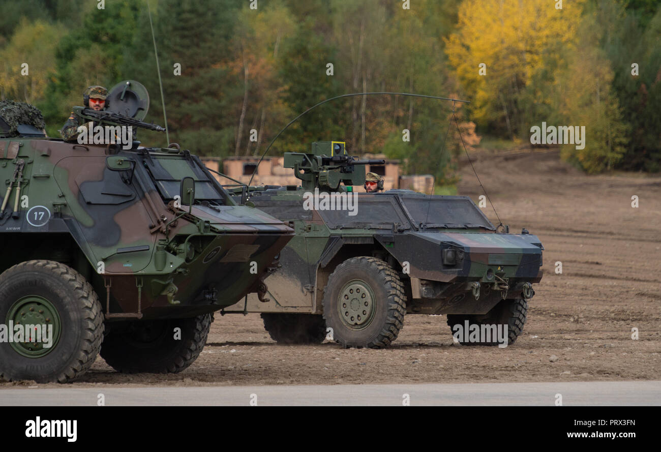 Munster, Lower Saxony. 28th Sep, 2018. A "Fuchs" type Bundeswehr ...