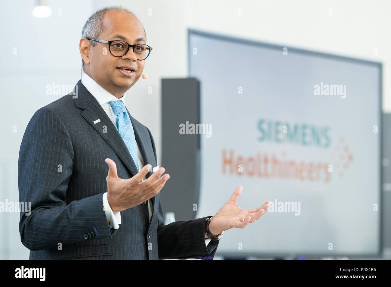 05 October 2018, Bavaria, Erlangen: Michael Sen, Chairman of the ...