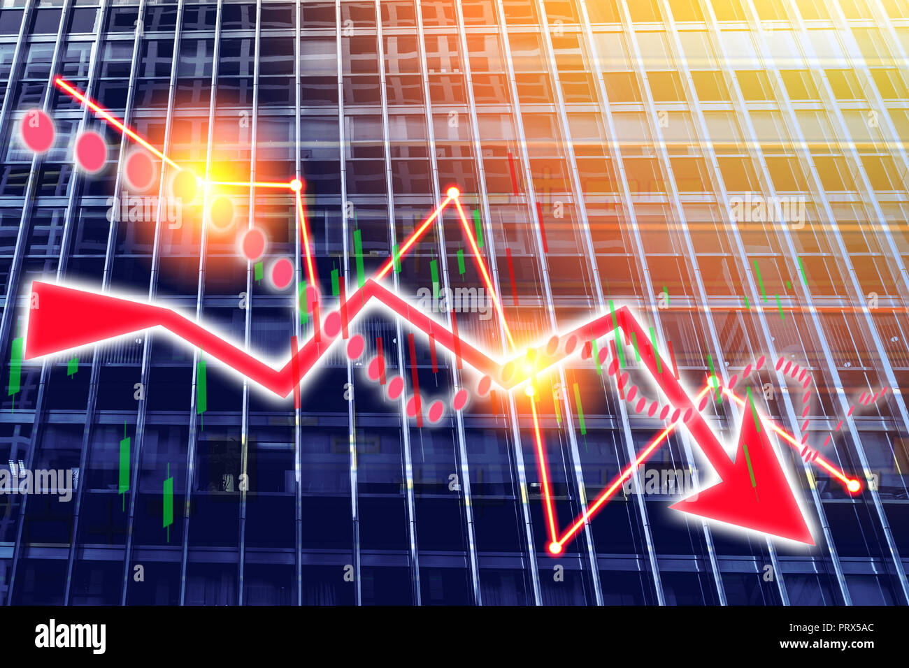 Stock index growth shown the graph and chart in Commercial buildings ...