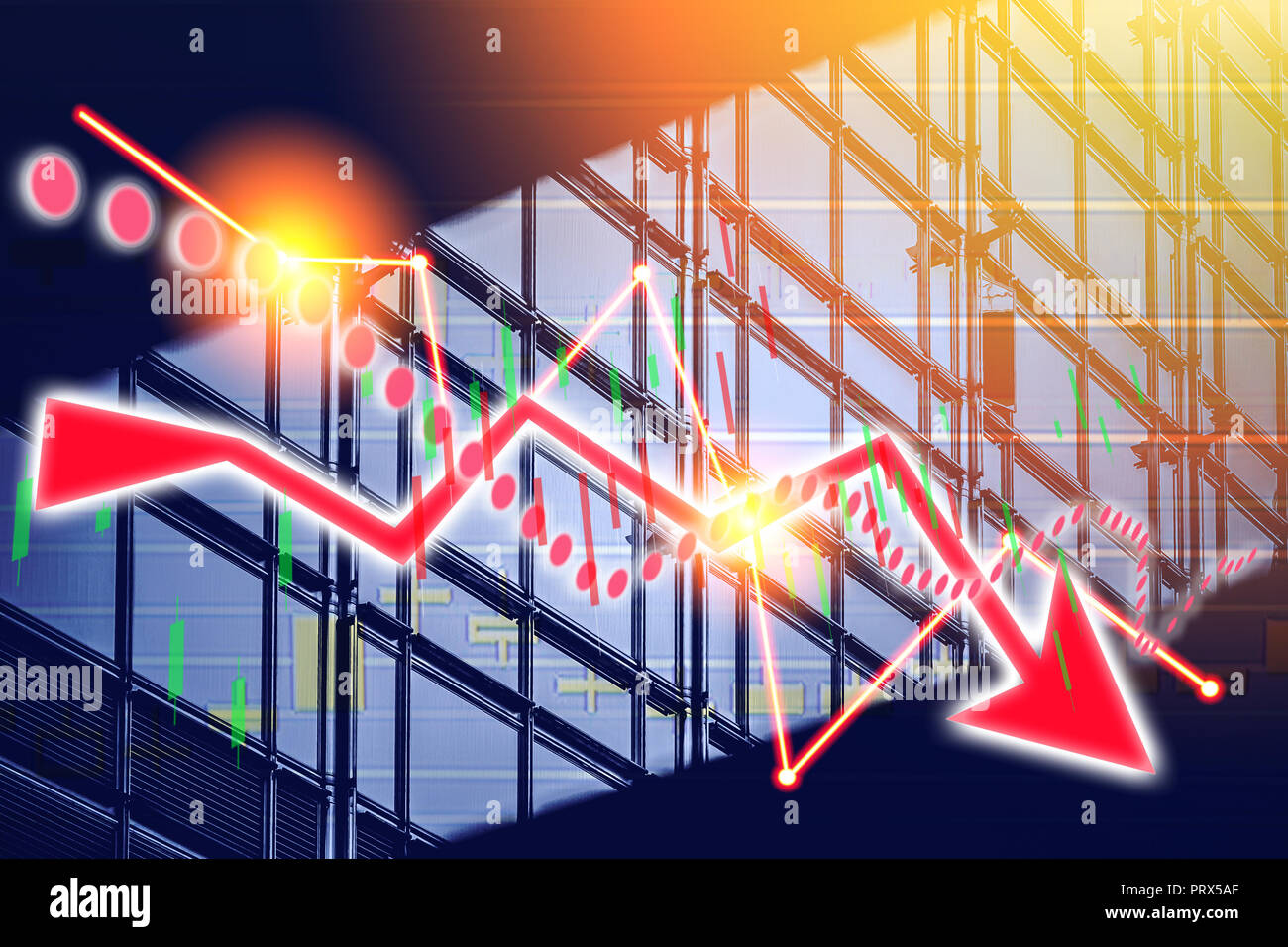 Stock index growth shown the graph and chart in Commercial buildings ...