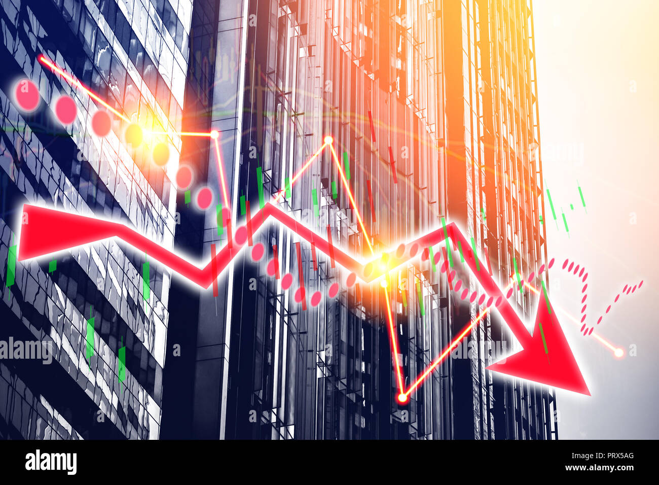 Stock index growth shown the graph and chart in Commercial buildings ...