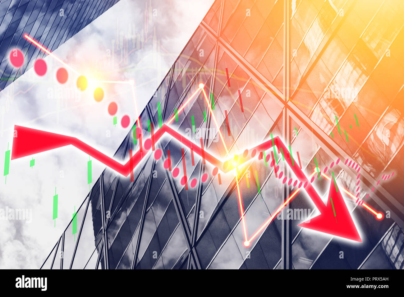 Stock index growth shown the graph and chart in Commercial buildings ...