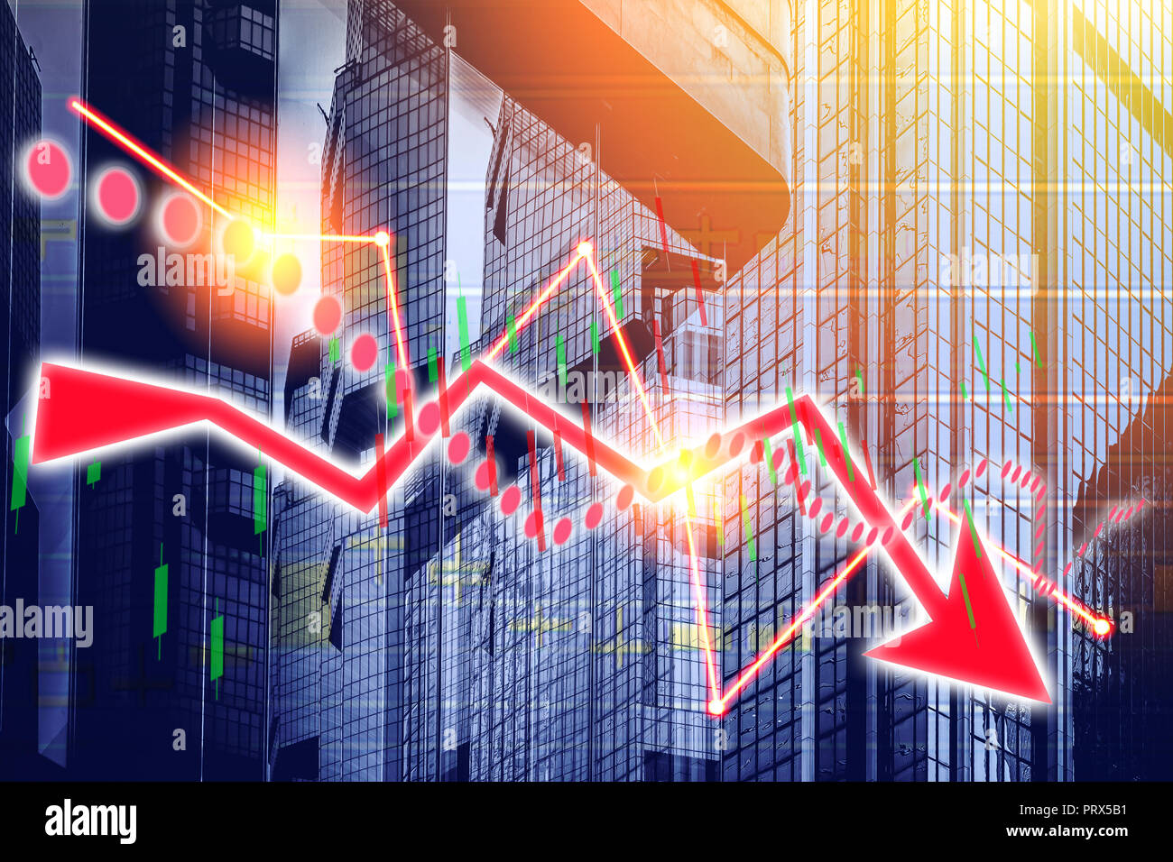Stock index growth shown the graph and chart in Commercial buildings ...