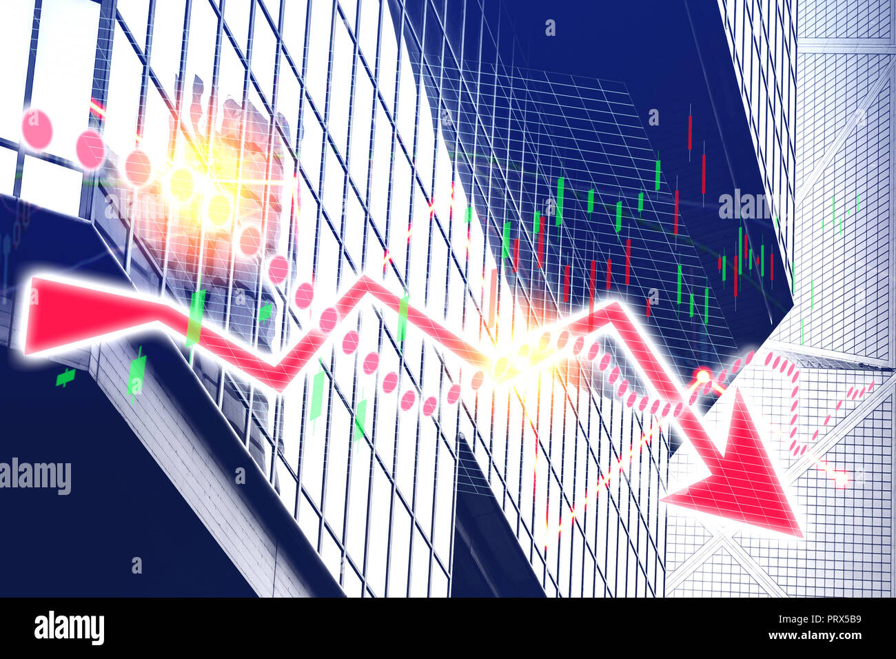 Stock index growth shown the graph and chart in Commercial buildings ...