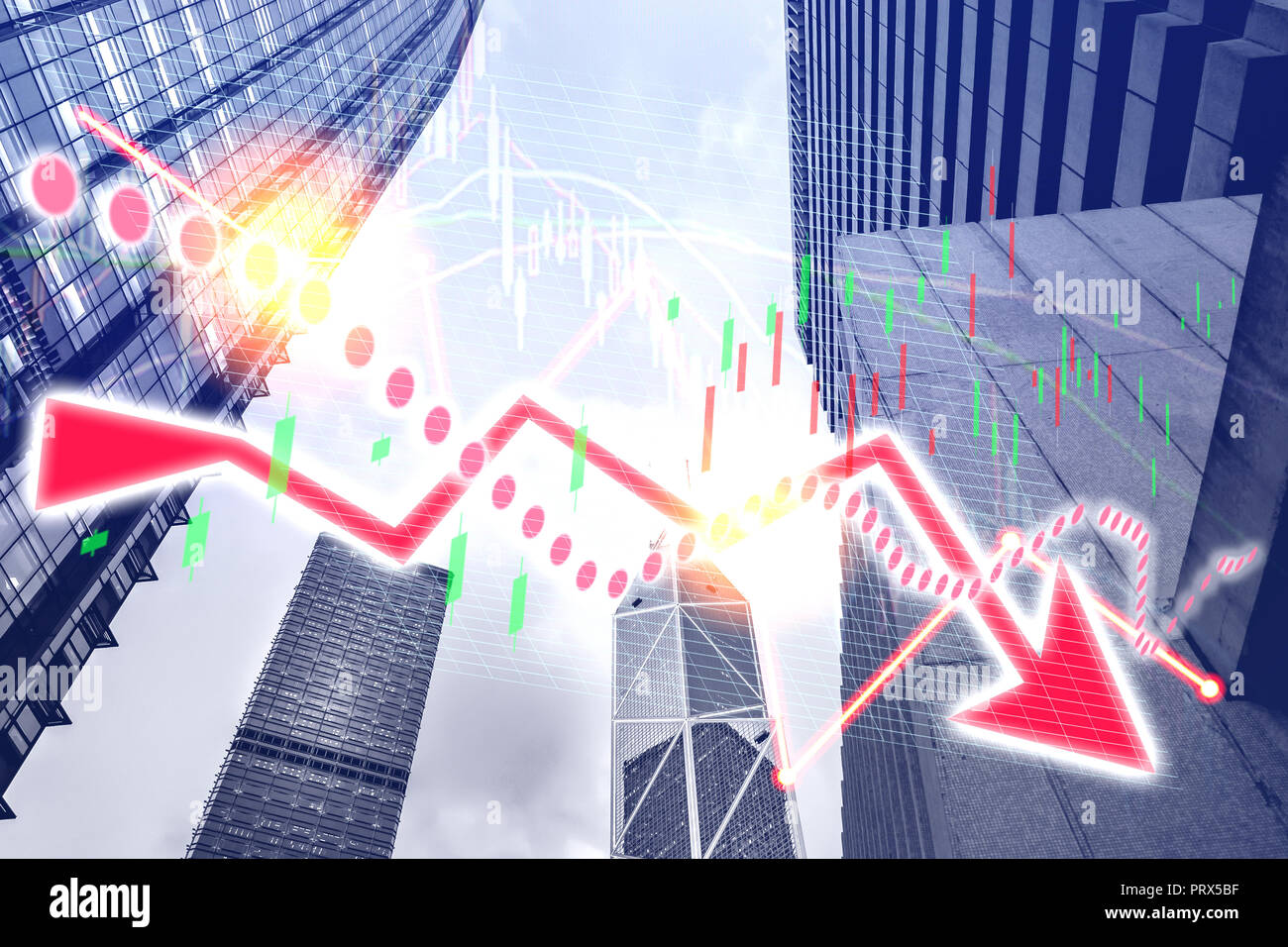 Stock index growth shown the graph and chart in Commercial buildings ...