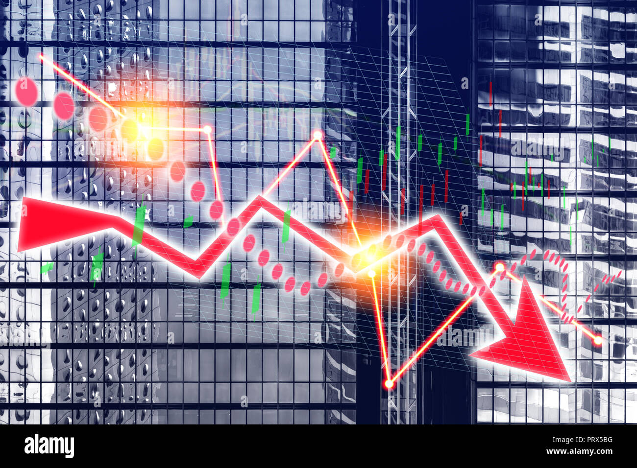 Stock index growth shown the graph and chart in Commercial buildings ...