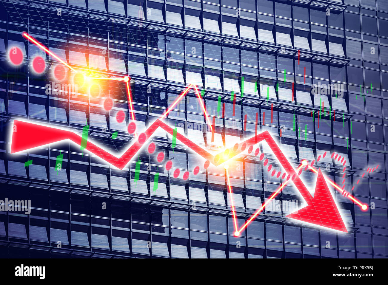 Stock index growth shown the graph and chart in Commercial buildings ...
