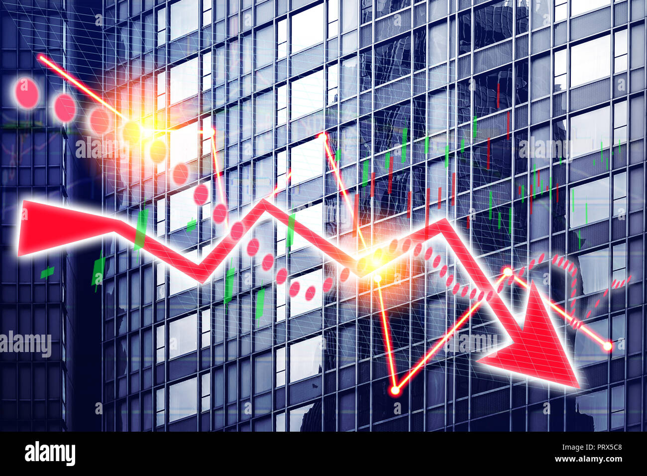 Stock index growth shown the graph and chart in Commercial buildings ...