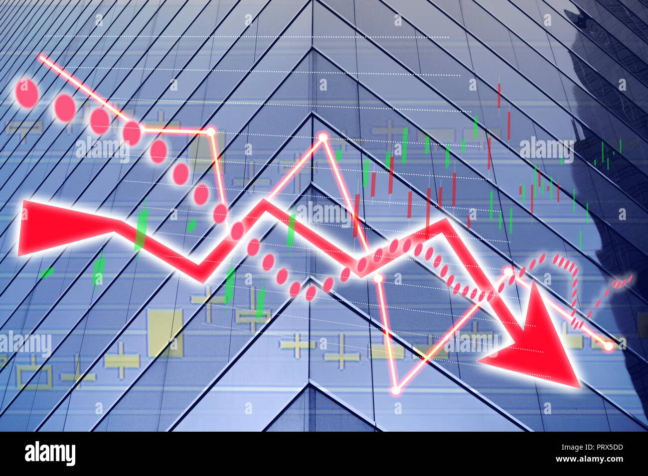Stock index growth shown the graph and chart in Commercial buildings ...