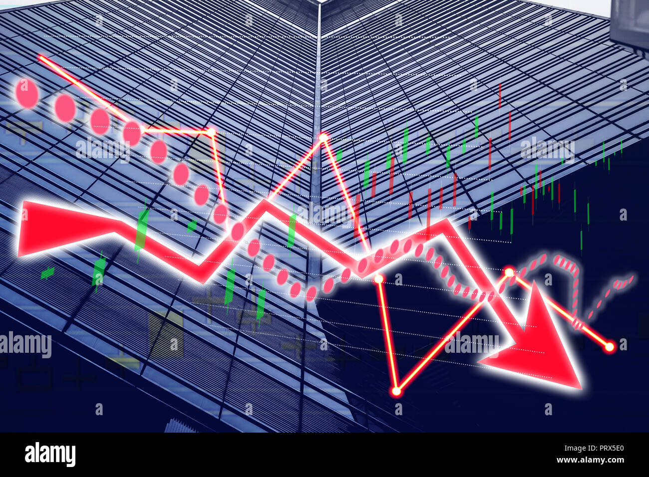 Stock index growth shown the graph and chart in Commercial buildings ...