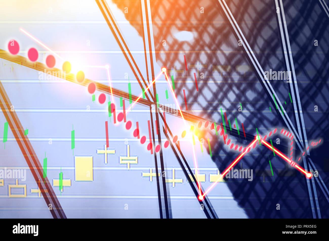 Stock index growth shown the graph and chart in Commercial buildings ...