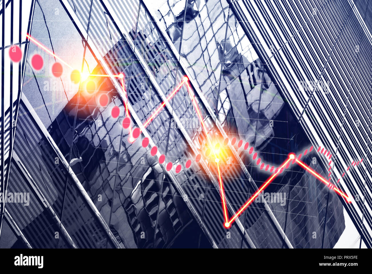 Stock index growth shown the graph and chart in Commercial buildings ...