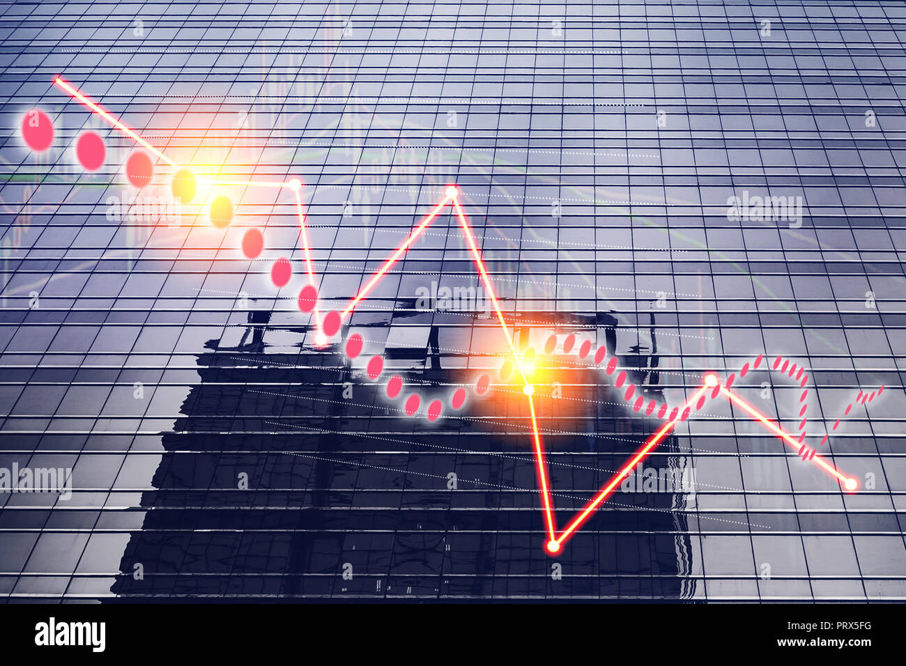 Stock index growth shown the graph and chart in Commercial buildings ...