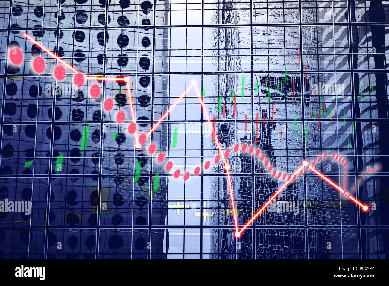 Stock index growth shown the graph and chart in Commercial buildings ...