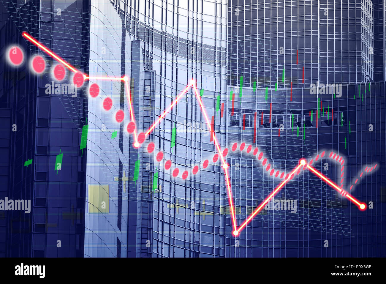 Stock index growth shown the graph and chart in Commercial buildings ...