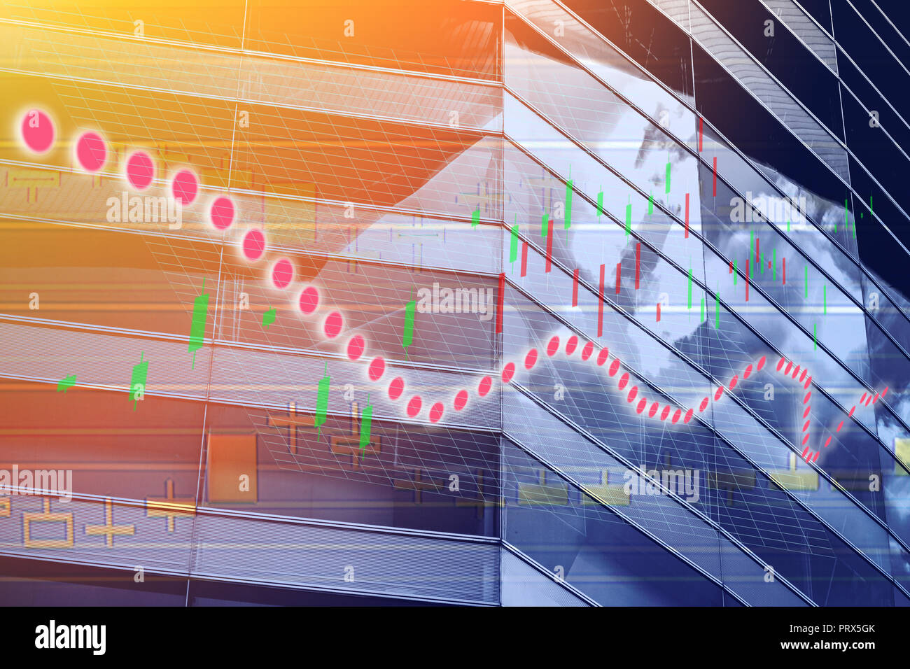 Stock index growth shown the graph and chart in Commercial buildings ...