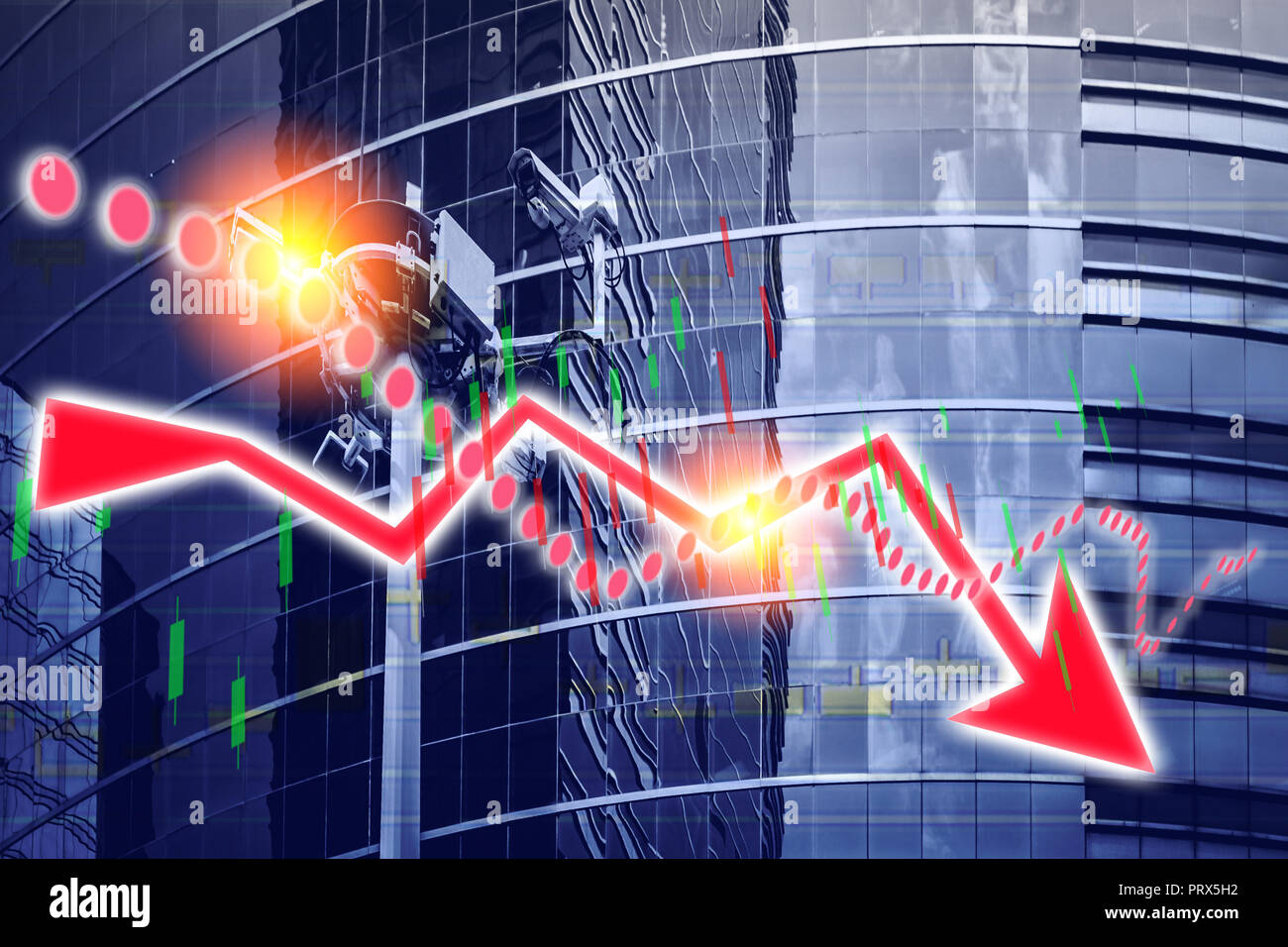 Stock index growth shown the graph and chart in Commercial buildings ...