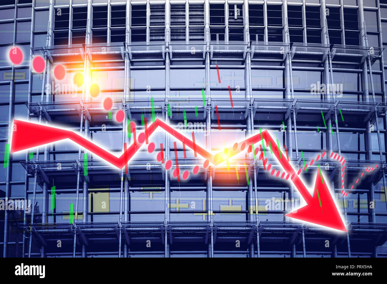 Stock index growth shown the graph and chart in Commercial buildings ...