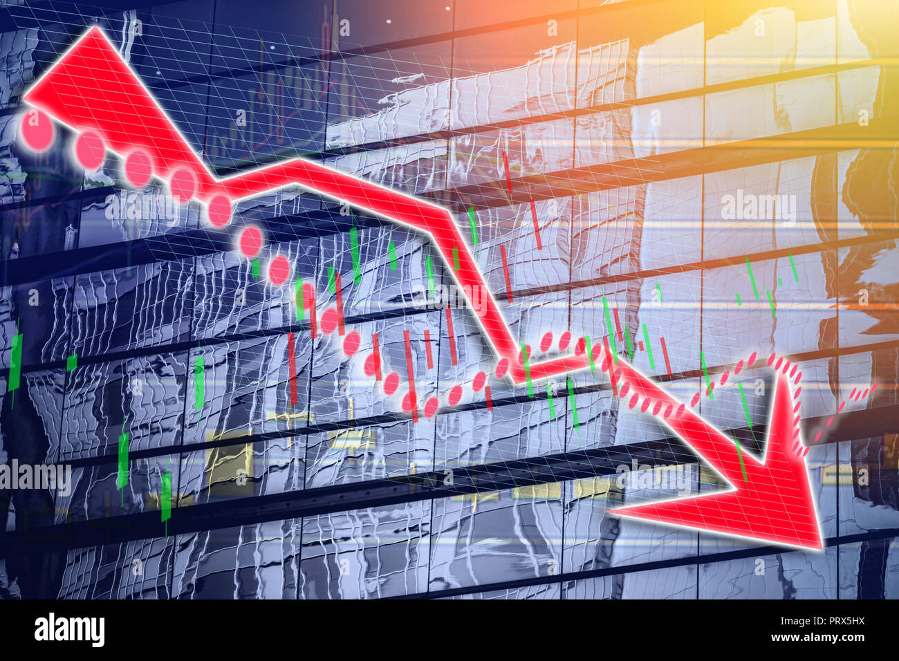 Stock index growth shown the graph and chart in Commercial buildings ...