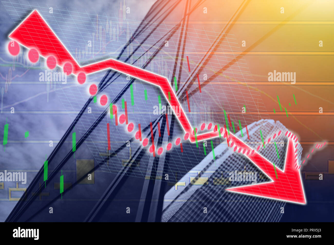 Stock index growth shown the graph and chart in Commercial buildings ...
