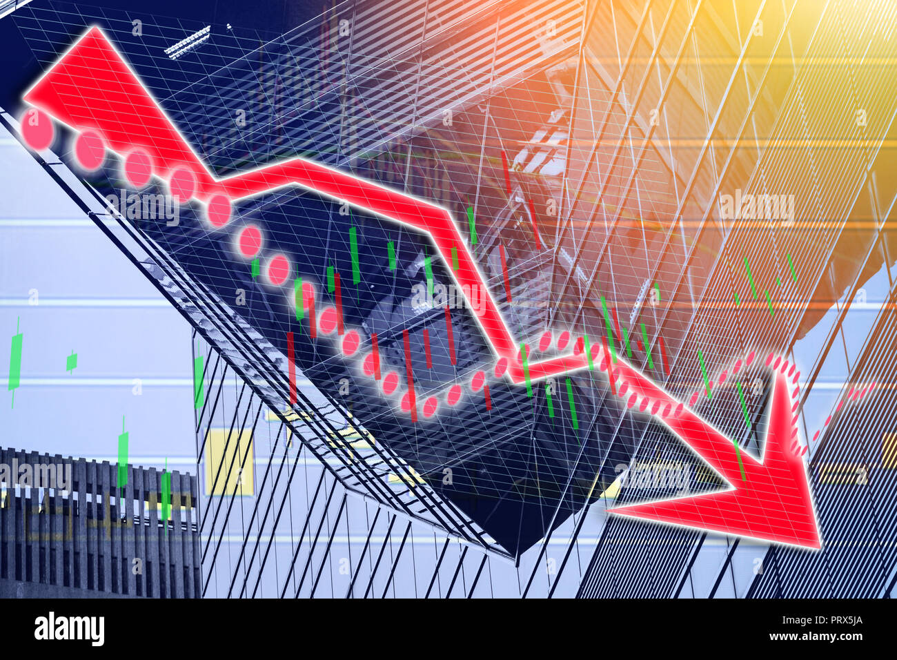 Stock index growth shown the graph and chart in Commercial buildings ...