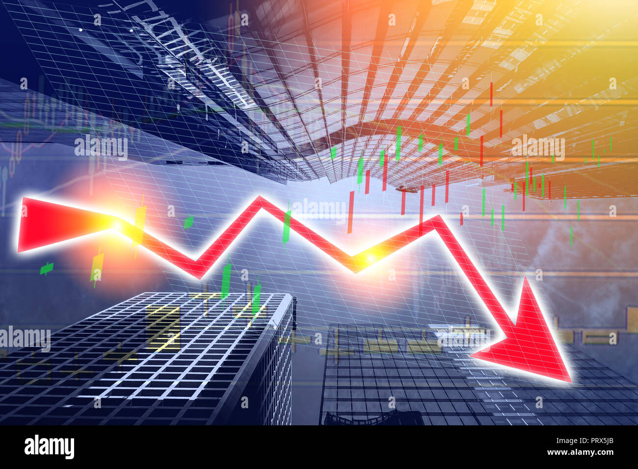 Stock index growth shown the graph and chart in Commercial buildings ...