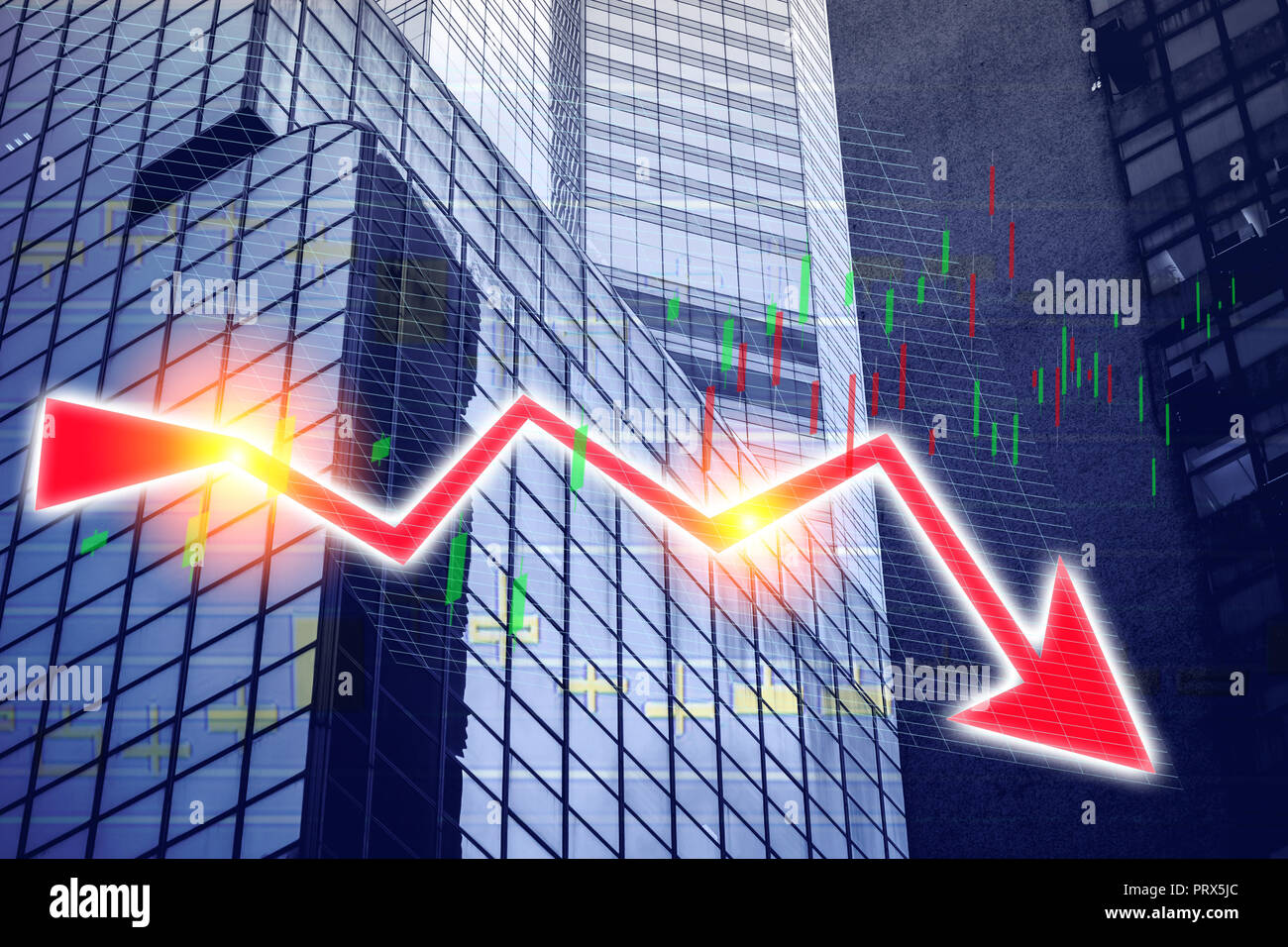 Stock index growth shown the graph and chart in Commercial buildings ...