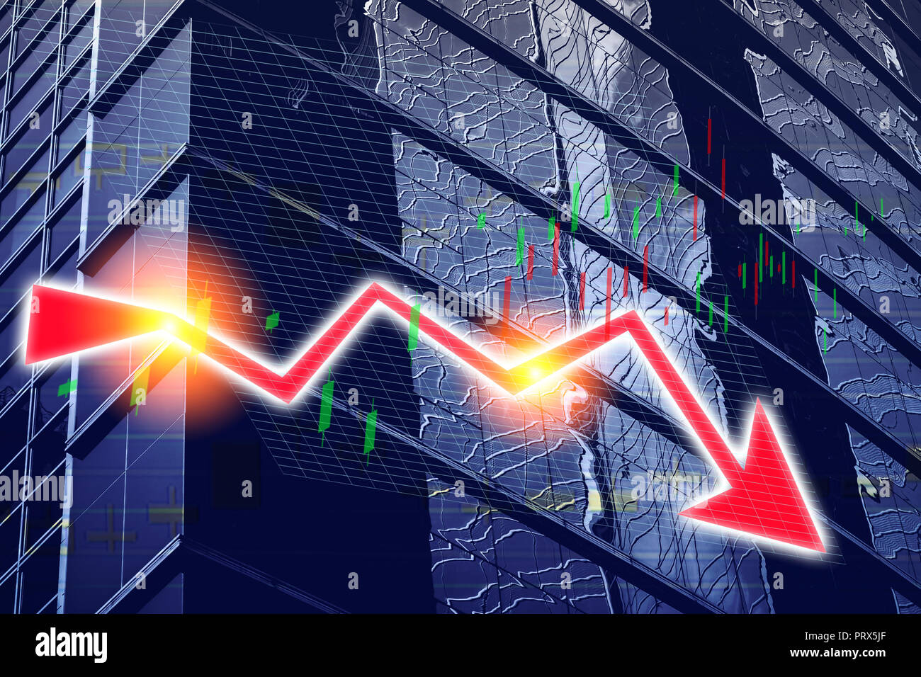 Stock index growth shown the graph and chart in Commercial buildings ...