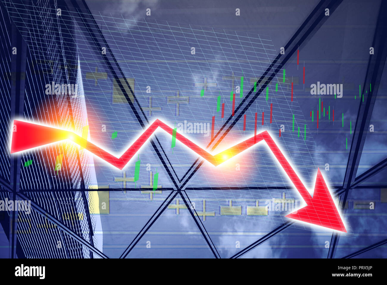 Stock index growth shown the graph and chart in Commercial buildings ...