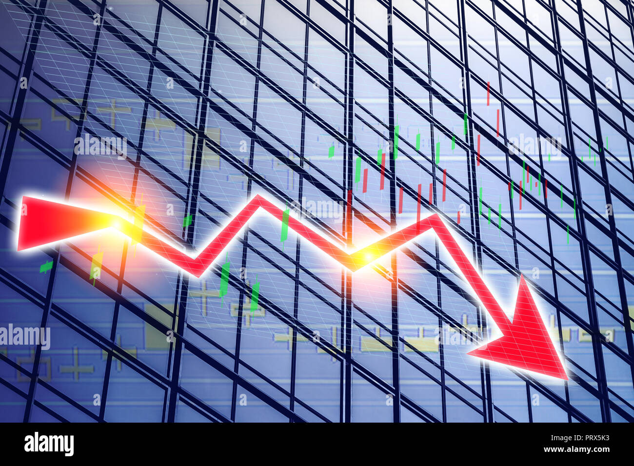 Stock index growth shown the graph and chart in Commercial buildings ...