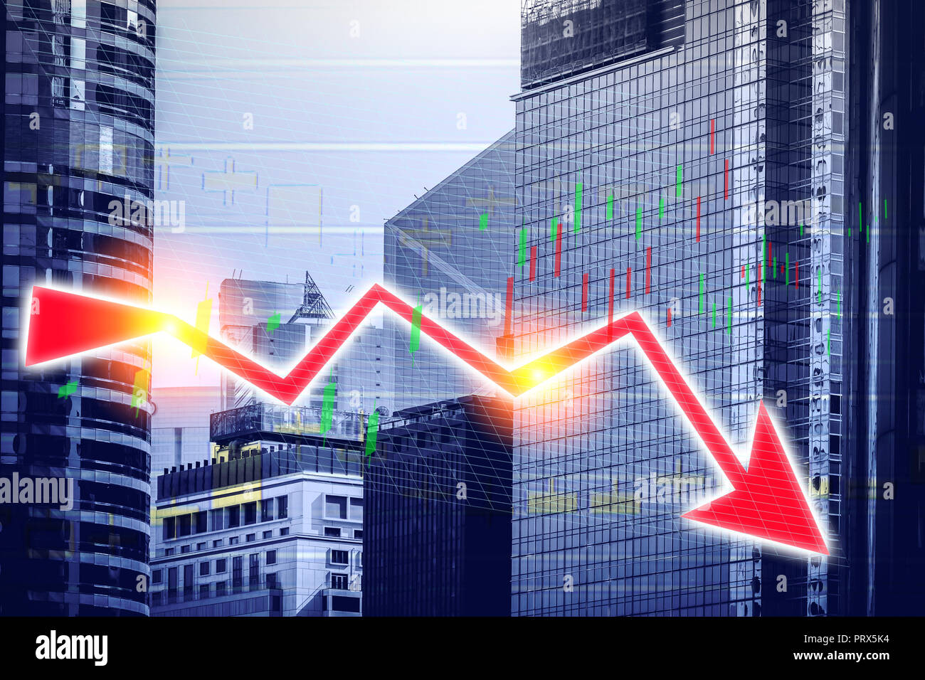 Stock index growth shown the graph and chart in Commercial buildings ...