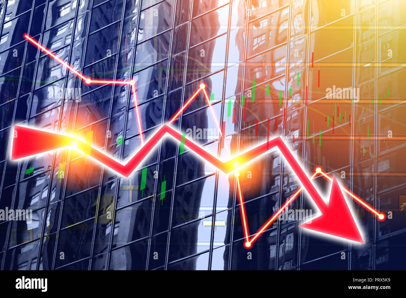 Stock index growth shown the graph and chart in Commercial buildings ...