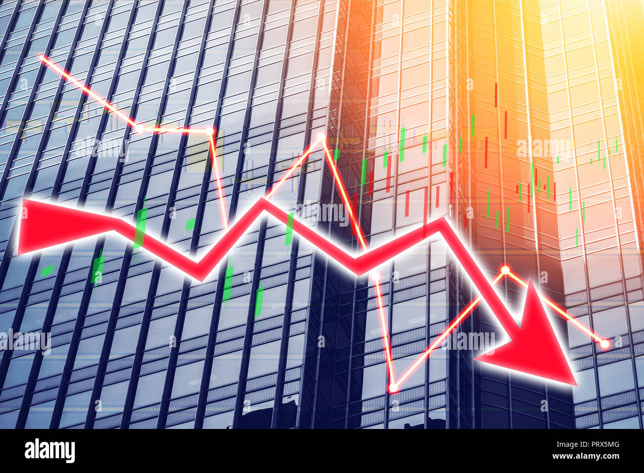 Stock index growth shown the graph and chart in Commercial buildings ...