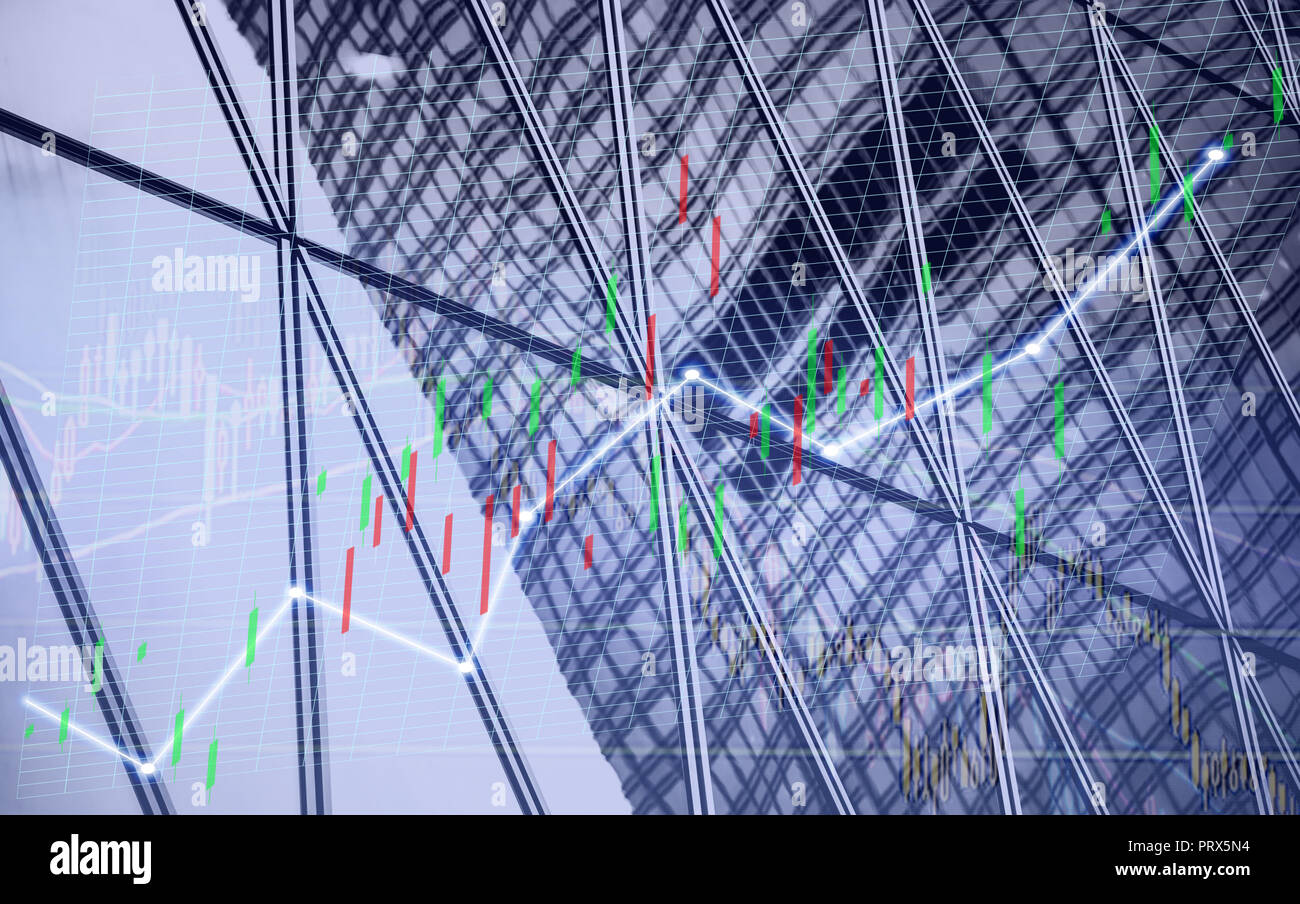 Stock index growth shown the graph and chart in Commercial buildings ...