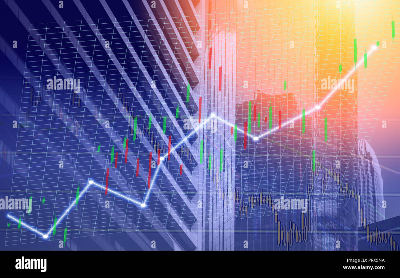 Stock index growth shown the graph and chart in Commercial buildings ...